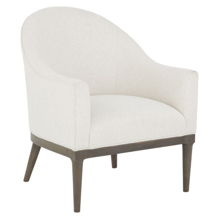 Fairfield L-6044-01-M Lillian Occasional Chair, Leather, Mica Finish - Hickory Park Furniture