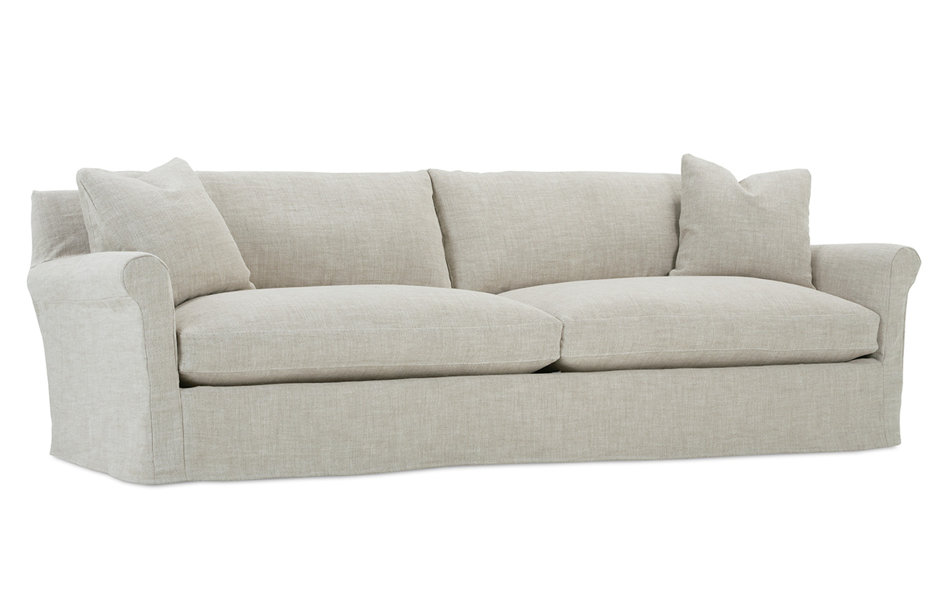Rowe Furniture FREYA-SLIP-040 Freya 110 Inch Slip 2 Cushion Sofa ...