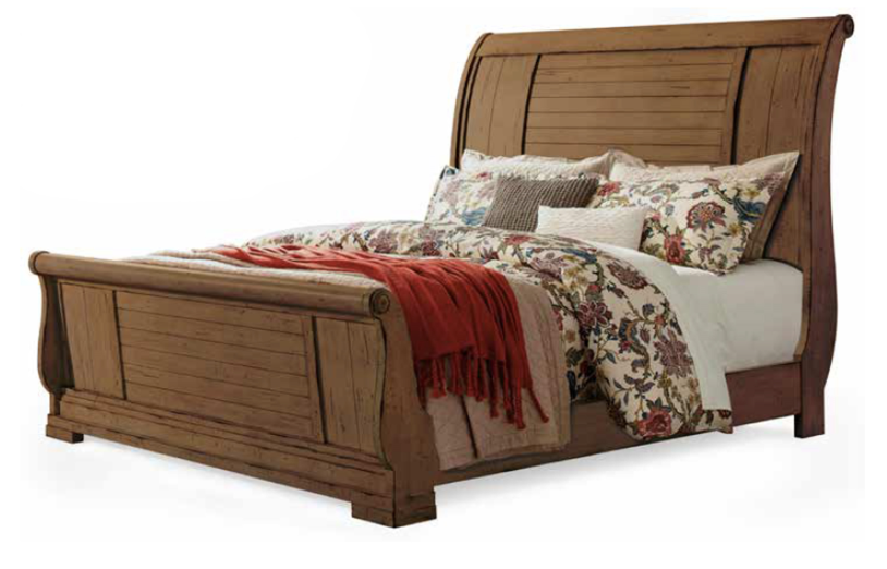 Legacy Classic TY927-166K Bedroom Coming Home King Sleigh Bed - Hickory ...