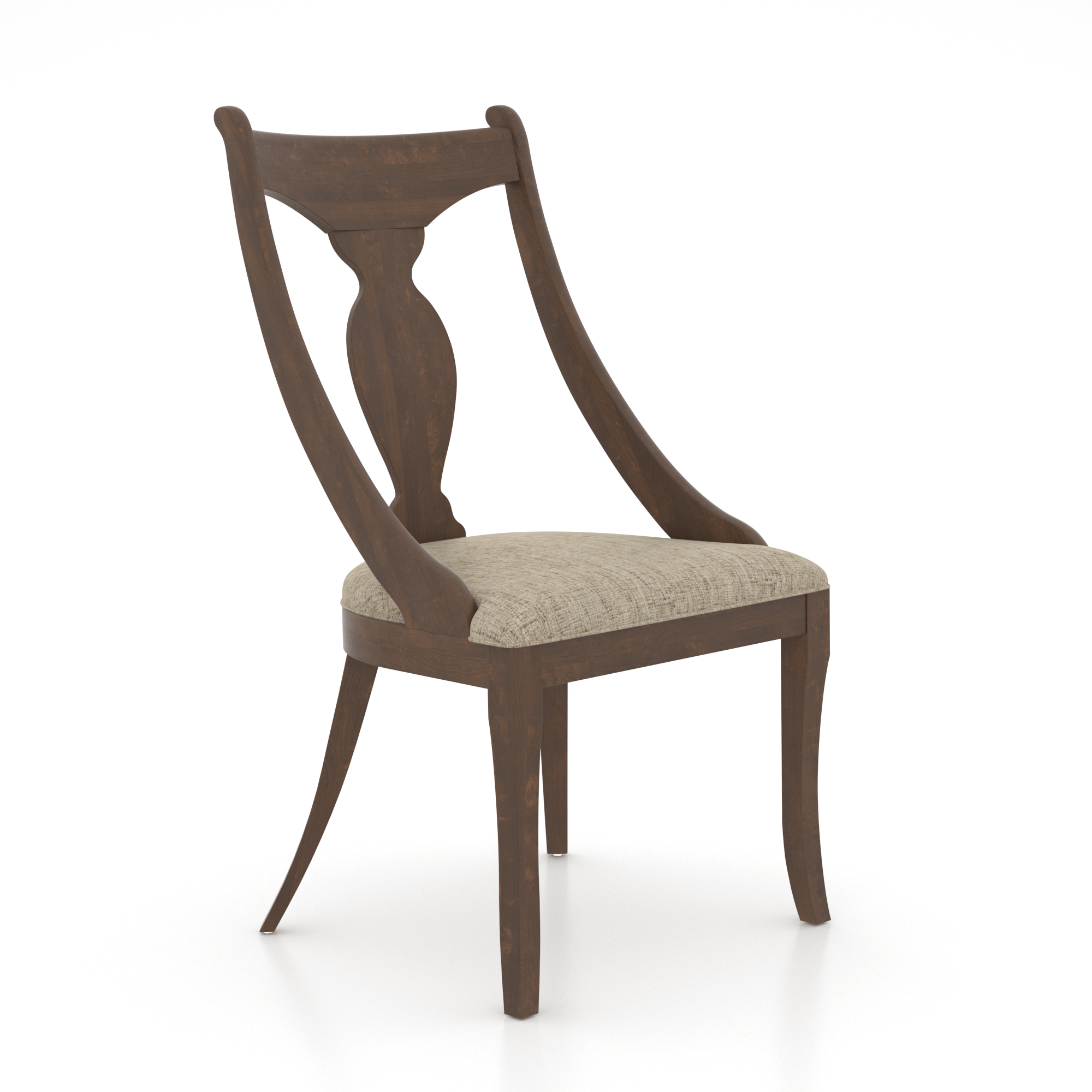 Canadel Casual Dining CNN051617U19MNA Upholstered Side Chair - Hickory ...