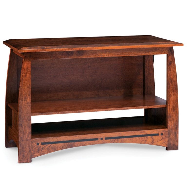 Simply Amish ECASOTVS Aspen Open TV Stand with Inlay, 48" - Hickory ...