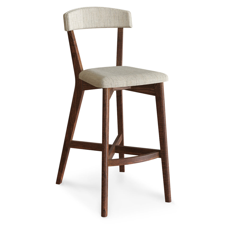 Simply Amish ECCLE-04B Cole Stationary Barstool - 30” Seat Height ...