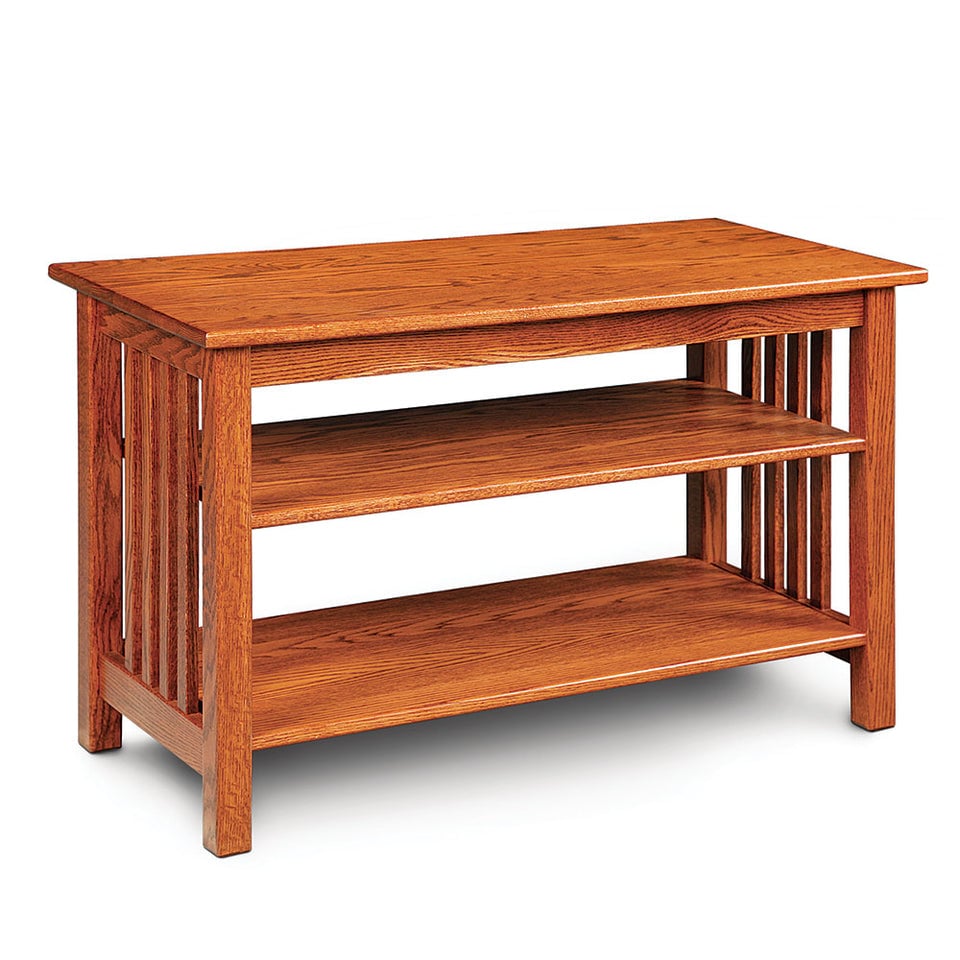 Simply Amish IW1850WTV Mission Widescreen Open TV Stand, 50" - Hickory ...