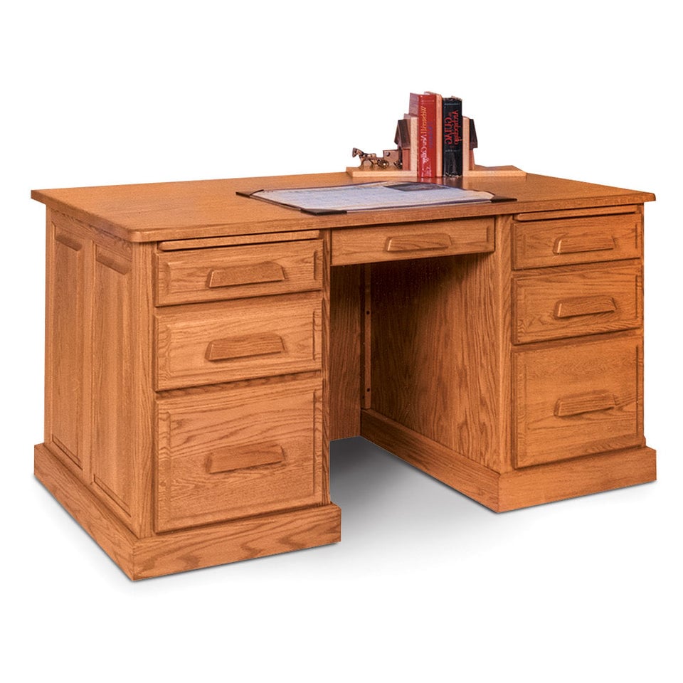 Simply Amish IW60FTDP Classic Desk, Medium - Hickory Park Furniture