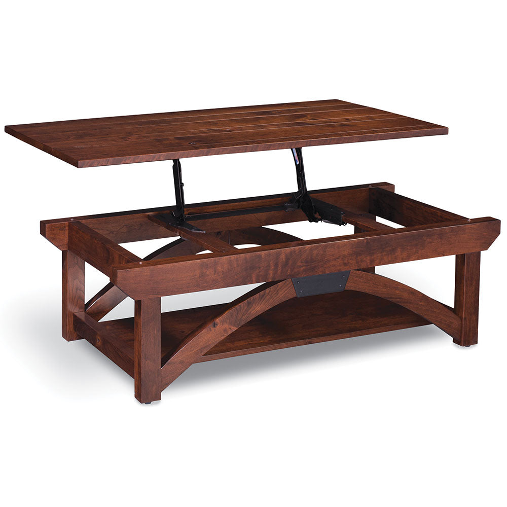 Simply Amish LOTRB-02B0 B&O Railroad Trestle Bridge Coffee Table, 54" w ...