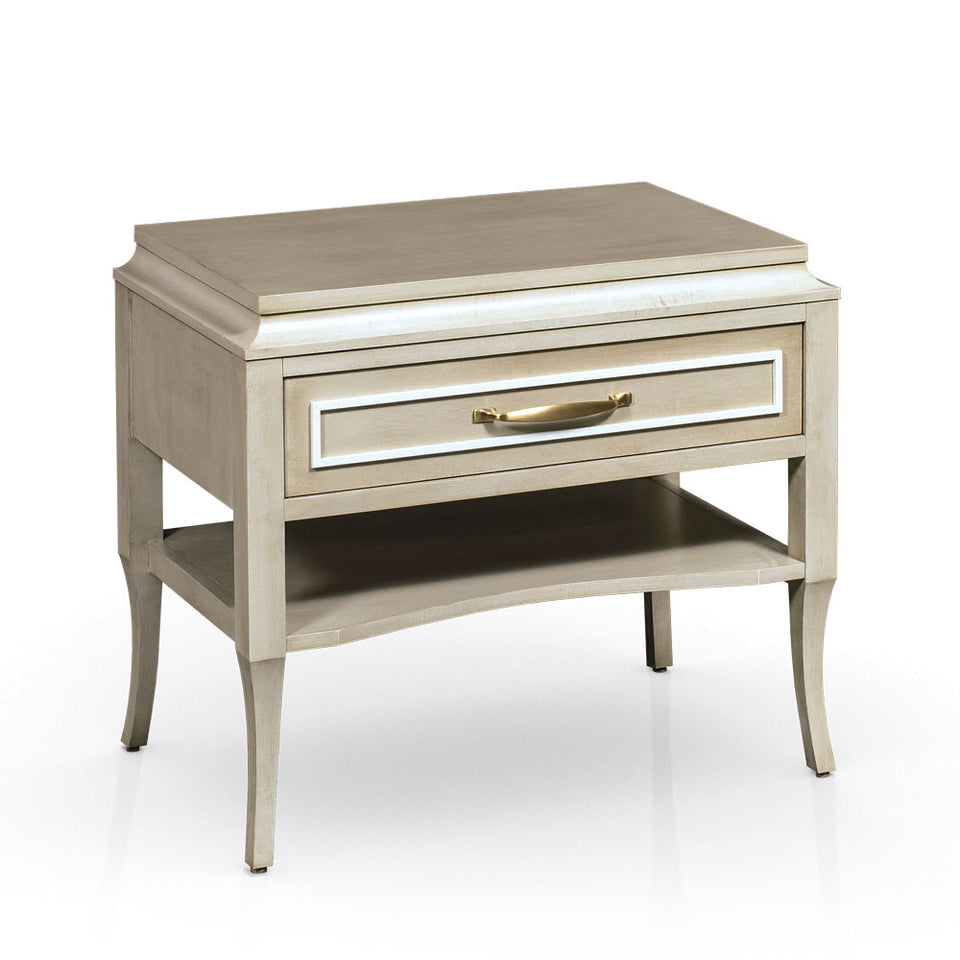 Simply Amish SNHAL-10A1 Haley Nightstand with Shelf, Extra Wide ...