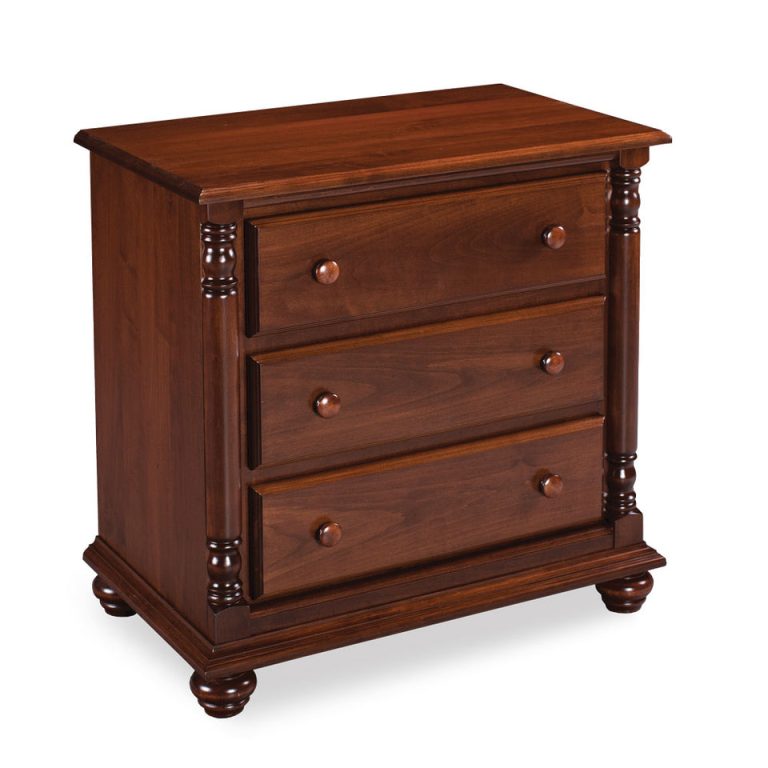 Simply Amish SNSAV-02C4 Savannah Nightstand with Drawers, Extra Wide ...