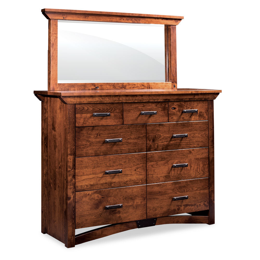 Simply Amish SMTRB-01A2 B&O Railroad Trestle Bridge Bureau Mirror, 57 ...