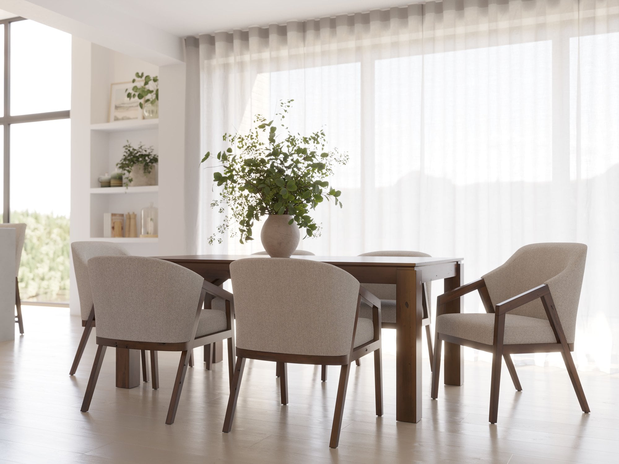 Canadel Casual Dining TRE0407225NARLFNF Rectangular Wood Table ...