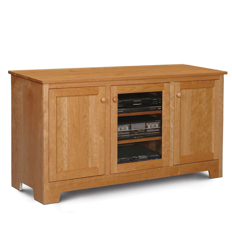 Simply Amish TS125S Shaker 3-Door TV Stand - Hickory Park Furniture