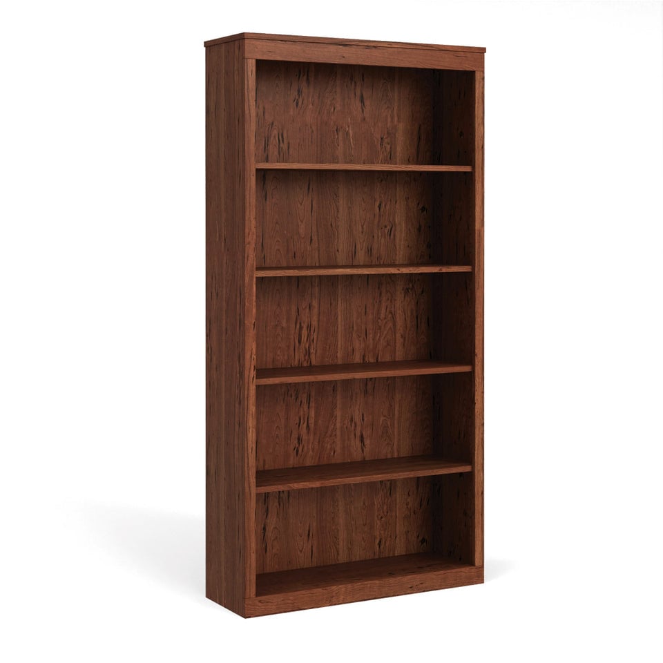 Simply Amish WOSHE-OPN-3672 Home Office Sheffield Open Bookcase w/ 4 ...