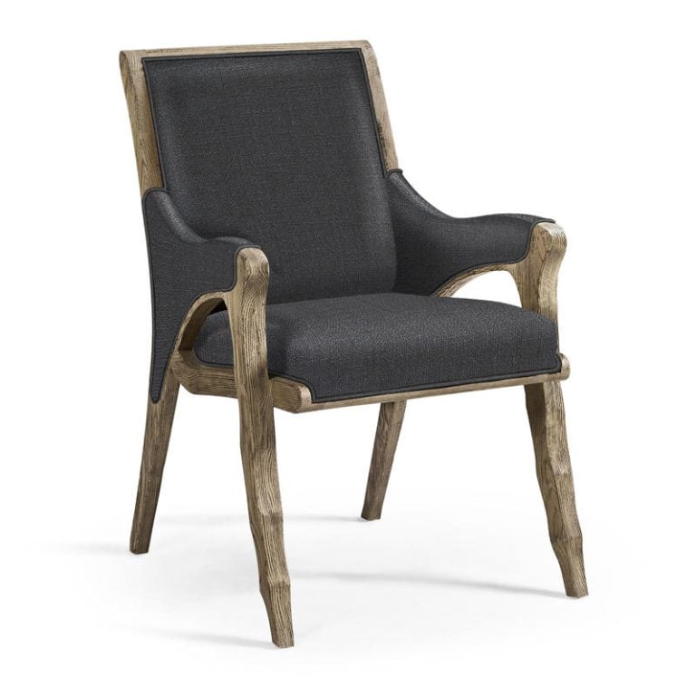 Jonathan Charles 491238-FDO-AC-U3 Dining Room Echo Canyon Fabric Arm ...