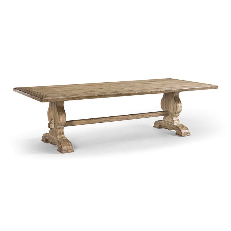 Jonathan Charles 491237-TGO-124L Sagehill Rectangular Trestle Table - Hickory Park Furniture