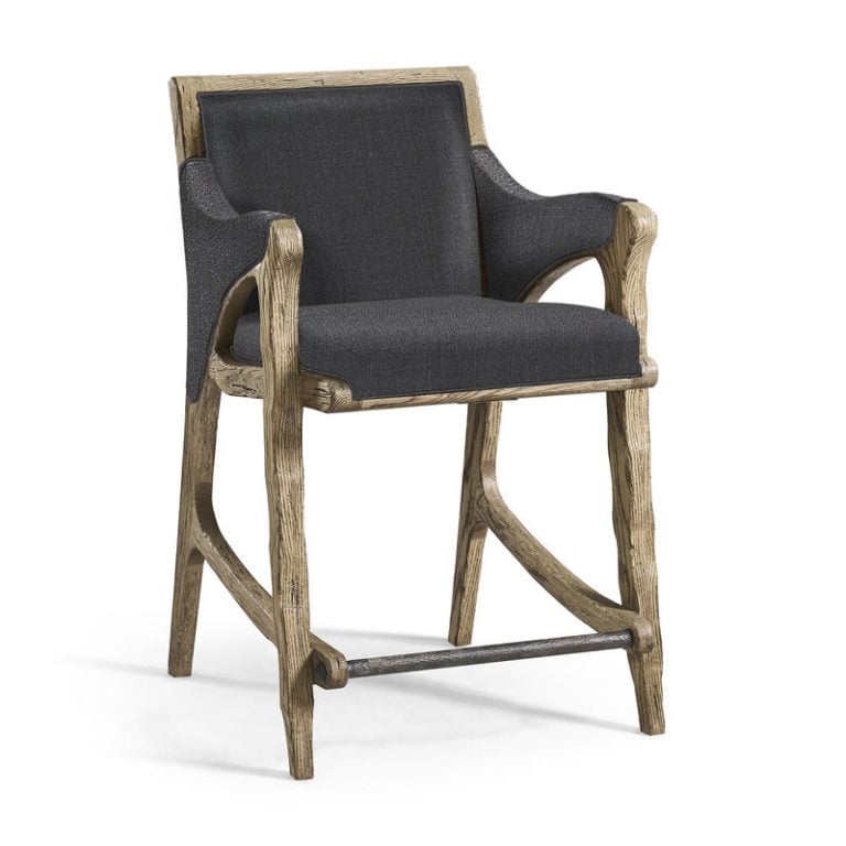 Jonathan Charles 491256-FDO-CS-U3 Echo Canyon Fabric Counter Stool - Hickory Park Furniture