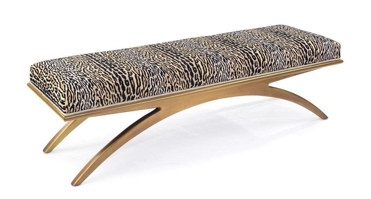 John Richard AMF-1539V73-3027-AS Euclidean Bench - Hickory Park Furniture