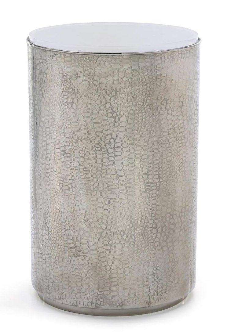 John Richard JFD-0447 Silver Serpent Side Table - Hickory Park Furniture