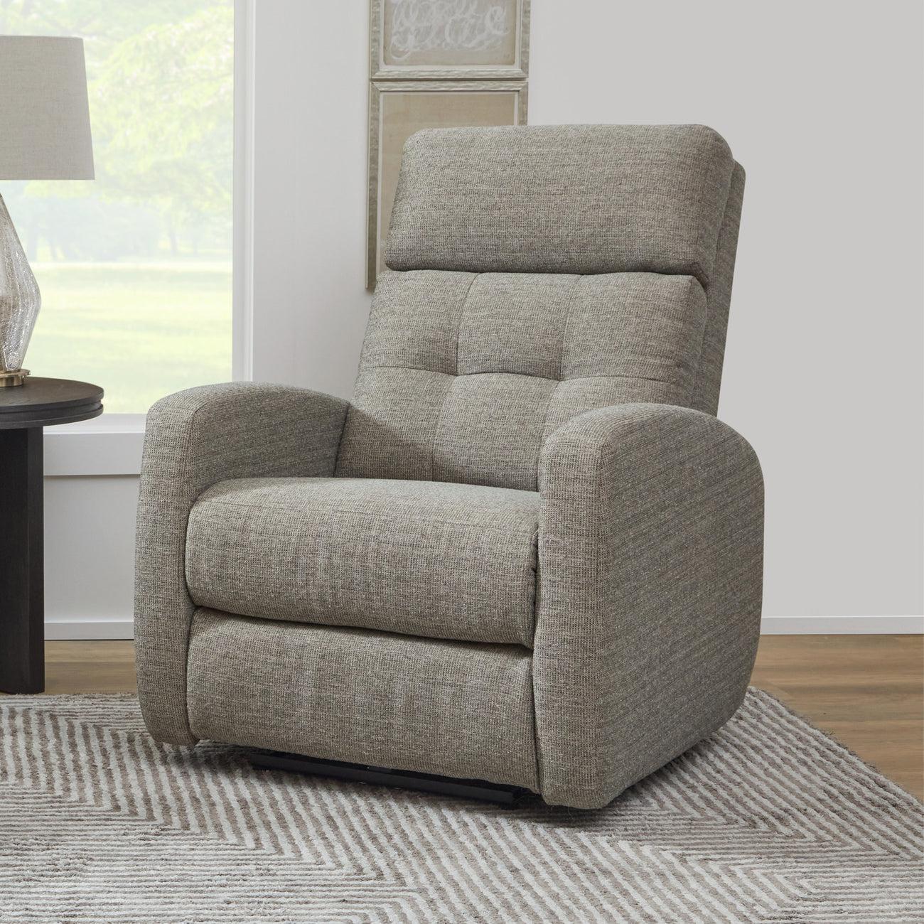 Flexsteel 2480-50L Charlotte Fabric Power Recliner with Power Headrest ...