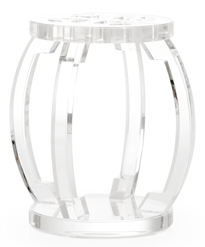 Chelsea House 385247 Lucite Garden Stool - Hickory Park Furniture