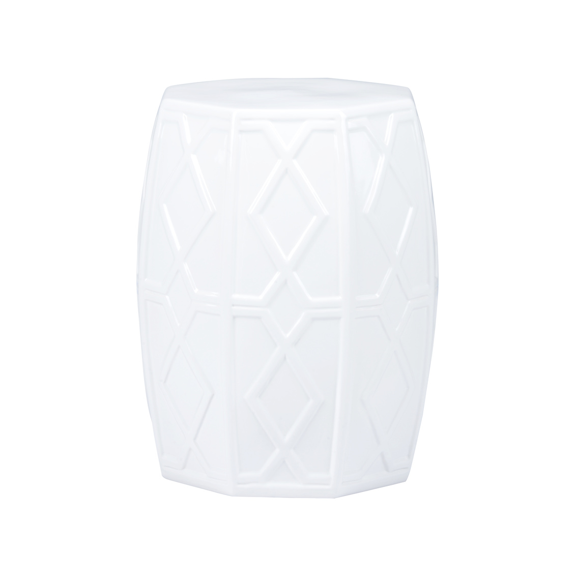 Chelsea House 385333 Living Room Andreu Garden Stool White - Hickory ...