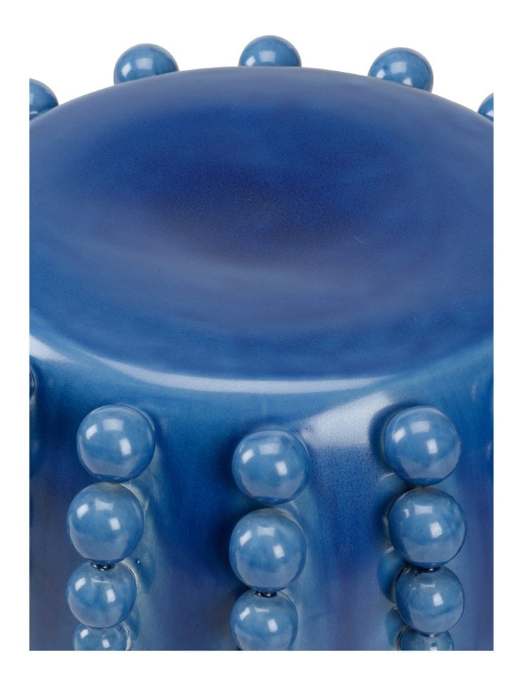 Chelsea House 385650 Sea Urchin Garden Stool Blue - Hickory Park Furniture