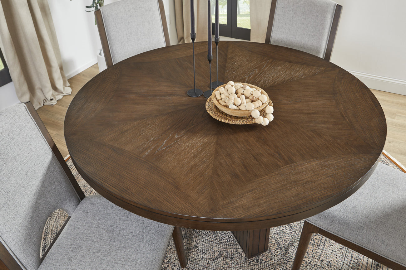 Flexsteel W1013-834 Athens Round Dining Table - Hickory Park Furniture