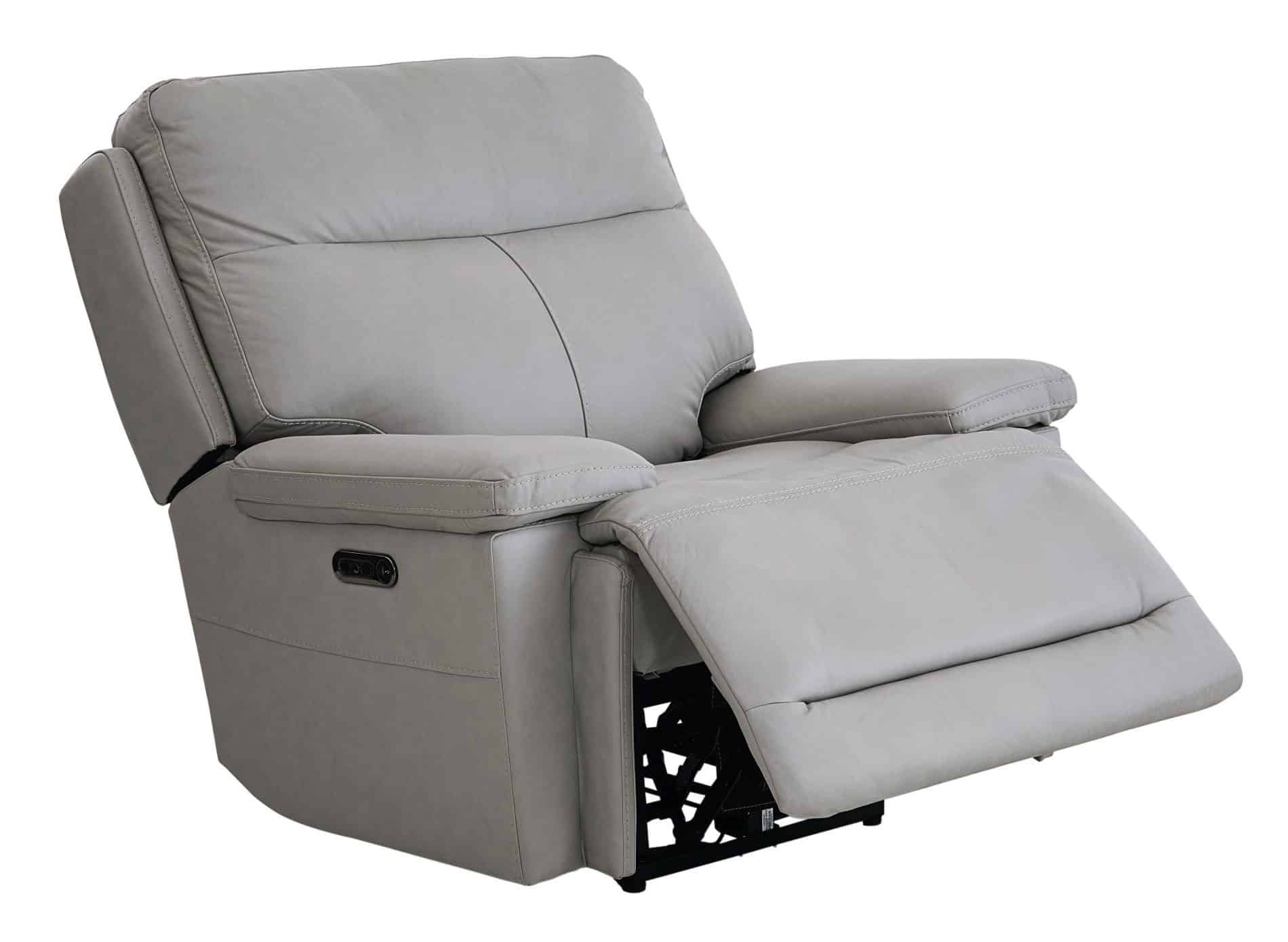 Bassett Club Level 3733-P0G Fletcher Wallsaver Power Recliner Gray ...
