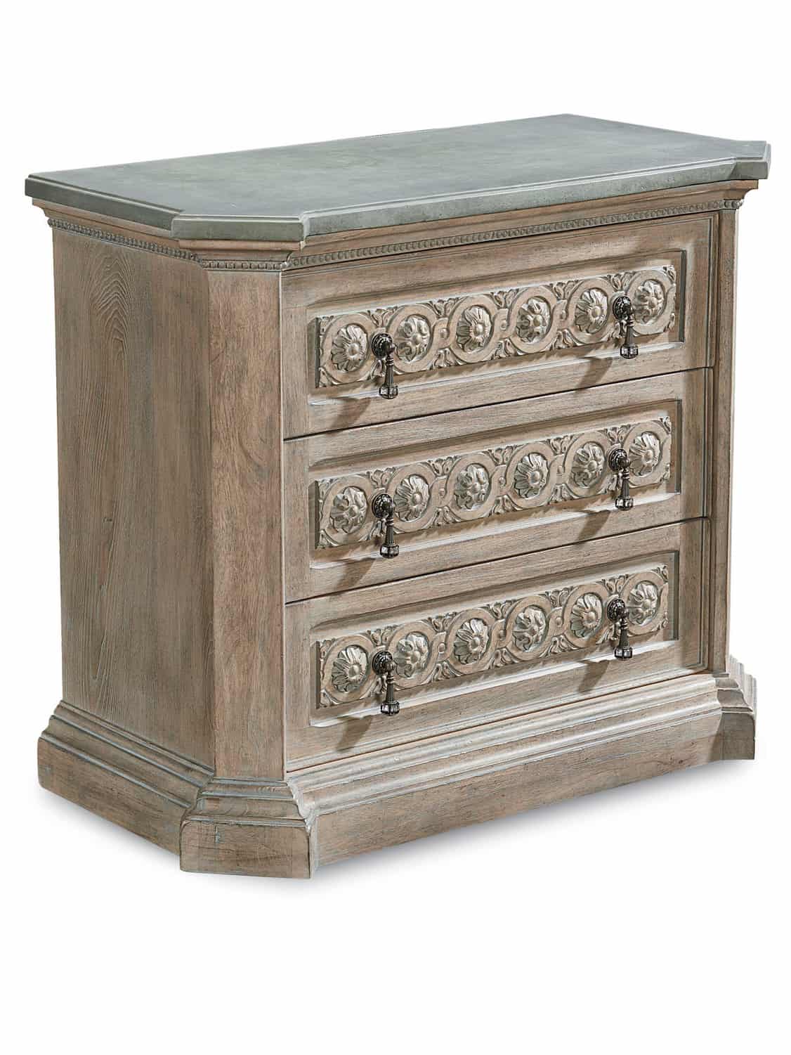 ART 233142-2802 Arch Salvage Gabriel Bedside Chest - Hickory Park Furniture