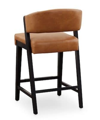 Bassett Furniture 4201-0687BCC Asher Upholstered Faux Leather Counter ...