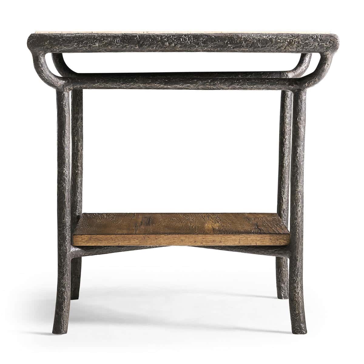 Jonathan Charles 491316-CMF Forge Iron Square End Table - Hickory Park ...